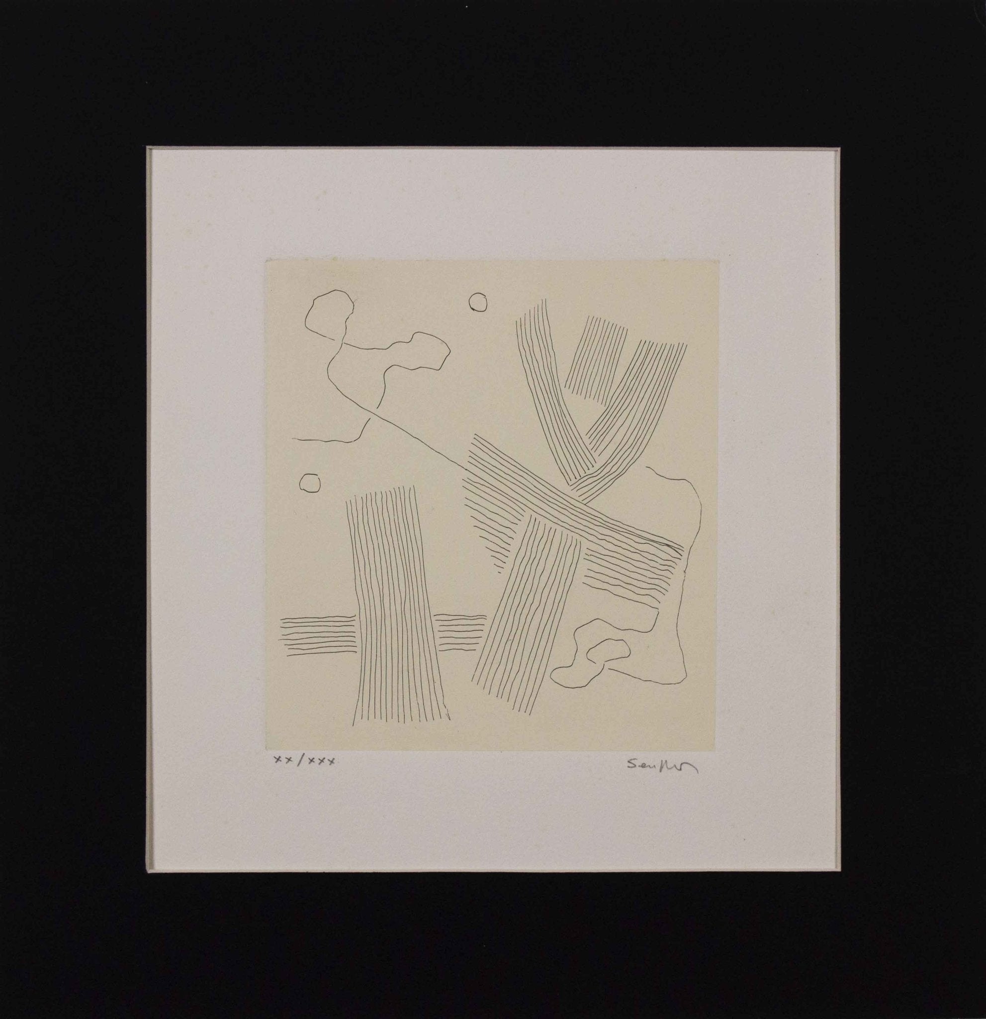Michel Seuphor original etching for sale on EmporiumArt
